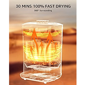 Baby Bottle Sterilizer, 6-in-1 HAUTURE Bottle Sterilizer and Dryer, Electric Steam Bottle Sanitizer for Baby stuffs, Baby Bottles & Breast Pump Accessories