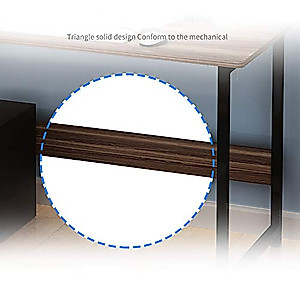 Desktop Home Computer Desk,Modern Writing Computer Desk,Simple Sturdy Office Desk with Bookshelf for Small Space Study Pc Desk Table