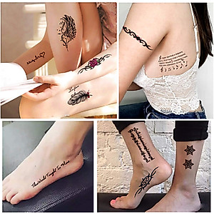 Yazhiji 32 Pieces/Lot Rich Tattoo Patterns Totem Flower Rose temporary tattoo stickers for women men boys girls sexy body art big arm tower drawing sunflower