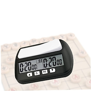 CurcKua 1PC Chess Clock Timer Chess Timer,Chess Clock Timer,Digital Chess Timer Digital Chess Clock Timer Count UP/Down Bonus Delay Portable English Version for Chess Game