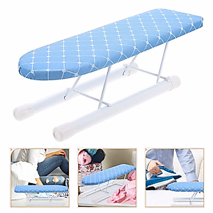 LXXSH Ironing Board Iron Small Tabletop Table Mini Portablefoldable Boardsbench Stands Shelf Covers Quilters Sleeve Folding Cover