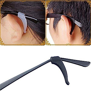 MOLDERP Glasses Ear Grip - 15 pairs Kids and Adults Sport Eyeglass Strap Holder, Eyewear Retainer, Silicone Anti Slip Holder For Glasses, Eyeglass Temple Tip (Multicolored1)