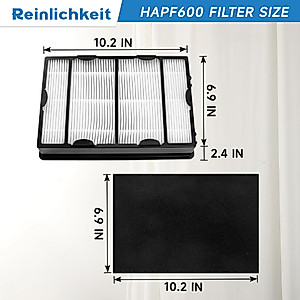 Reinlichkeit 3 pack Hapf600 Replacement Filters B Compatible with Holmes HAPF600D,HAPF600D-U2,HAP615, HAP650,HAP675