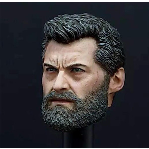 HiPlay 1/6 Scale Male Figure Head Sculpt, Handsome Men Tough Guy, Doll Head for 12 inch Action Figure HS011(B)