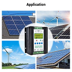 iSunergy 1000W Wind Solar Hybrid Charge Controller PWM 600W Wind + 400W Solar Boost Charge Technology Digital Intelligent Regulator with LCD Display