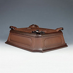 Outdoor Indoor Garden Plant Pots Large Bonsai Plant Containers Planters Handmade Tall Vintage Planters Pine and Cypress Plum Pots with Drainage Holes Planting Pot