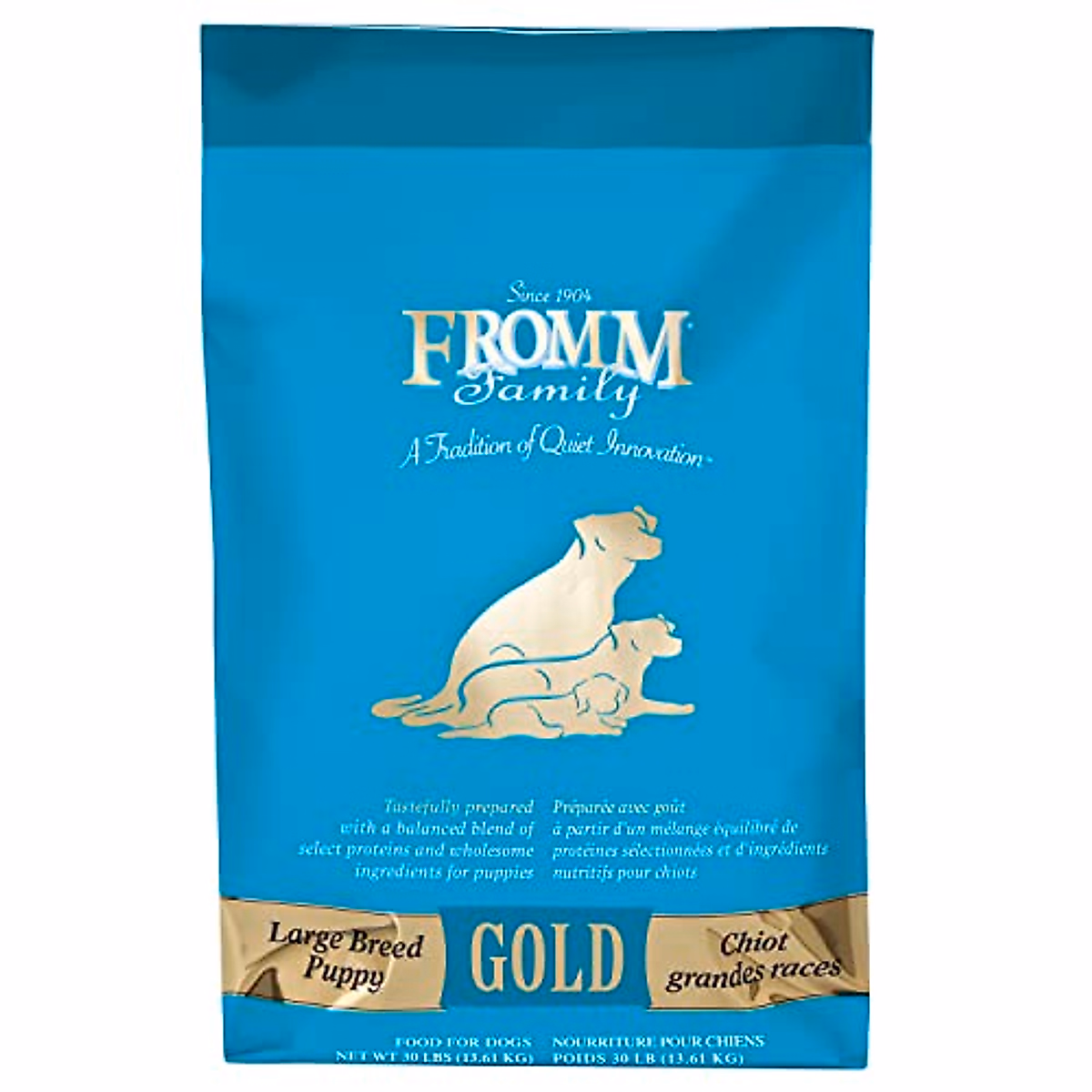 Fromm Large Breed Puppy Gold Premium Dry Dog Food - Dry Puppy Food for Large Breeds - Chicken Recipe - 30 lb