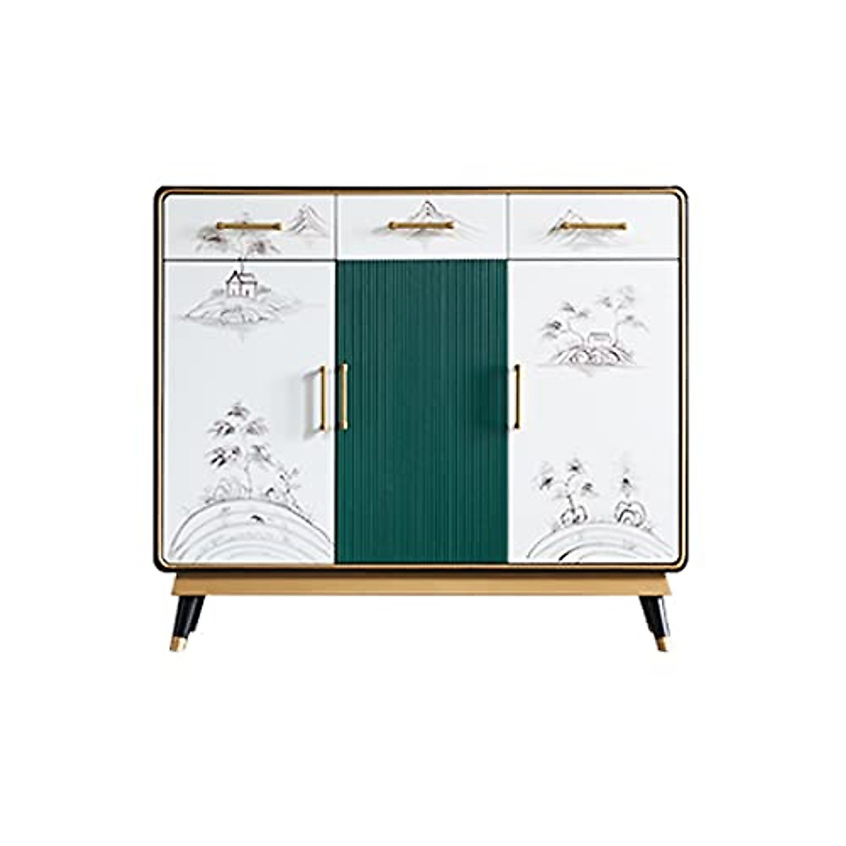 KIZQYN Shoe Storage Cupboard Modern Home Entryway Cabinet Living Room Partition Storage Cabinet Entry Foyer Cabinet Decorative Cabinet Shoes Storage Cabine (Size : 80x40x95CM)