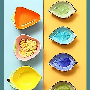 Appetizer Plates Snack Bowls Cute Ceramic Soy Sauce Plate Mini Seasoning Plate Tomato Sauce Plate Tomato Sauce Soy Sauce Appetizer Dipping Sauce Small Bowl Salad Plates Dinner Plates ( Color : A )