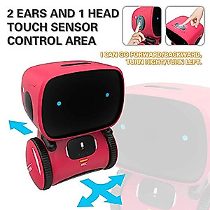 98K Kids Robot Toy, Smart Talking Robots, Gift for Boys and Girls Age 3+, Intelligent Partner and Teacher, with Voice Controlled and Touch Sensor, Singing, Dancing, Repeating