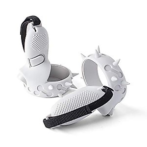 MOJOXR Silicone Grip Cover Compatible with Quest 2 Touch Controller Grips, Touch Controller Grip Accessories, Touch Controller Grip Sleeve, Enhanced VR Game Experience (Rivet-White)