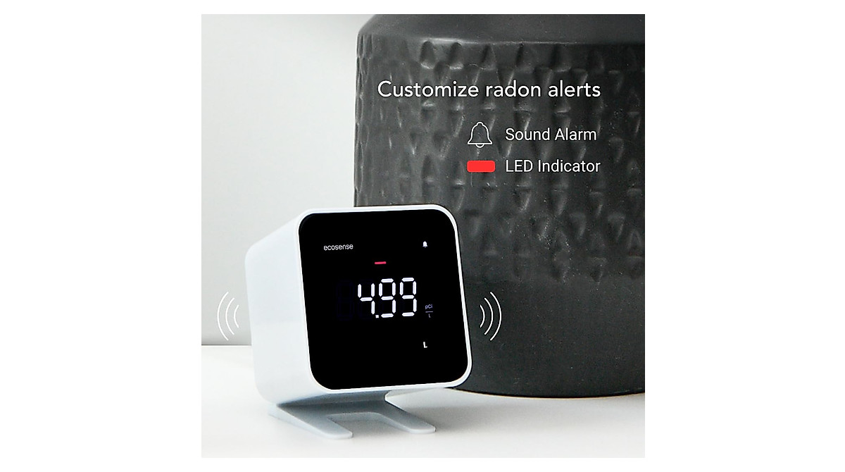 Ecosense EB100 EcoBlu - Fast, Easy Home Radon Detector