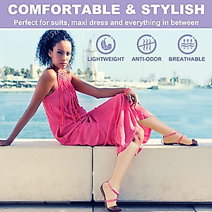 NEWZILL Compression Socks for Women & Men Circulation 20mmHg, Graduated Open Toe, Cotton Compression Socks for Nurses Gray