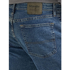 Wrangler Authentics Men's Regular Fit Comfort Flex Waist Jean, Light Stonewash, 42W x 30L
