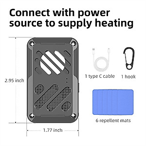 Mosalogic Mosquito Repeller Outdoor Patio Effective Pest Repellent Portable Mosquitoes Repellent