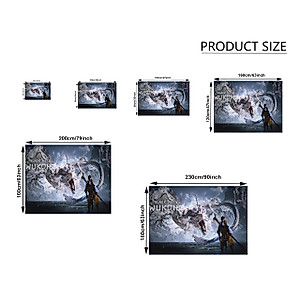 IM HOME Wukong Gaming Area Rug 71 x 47 inches, Cartoon Printed Video Game Computer Carpet Mats Chair Mat for Gaming Room Home Bedroom Decor, Wukong C