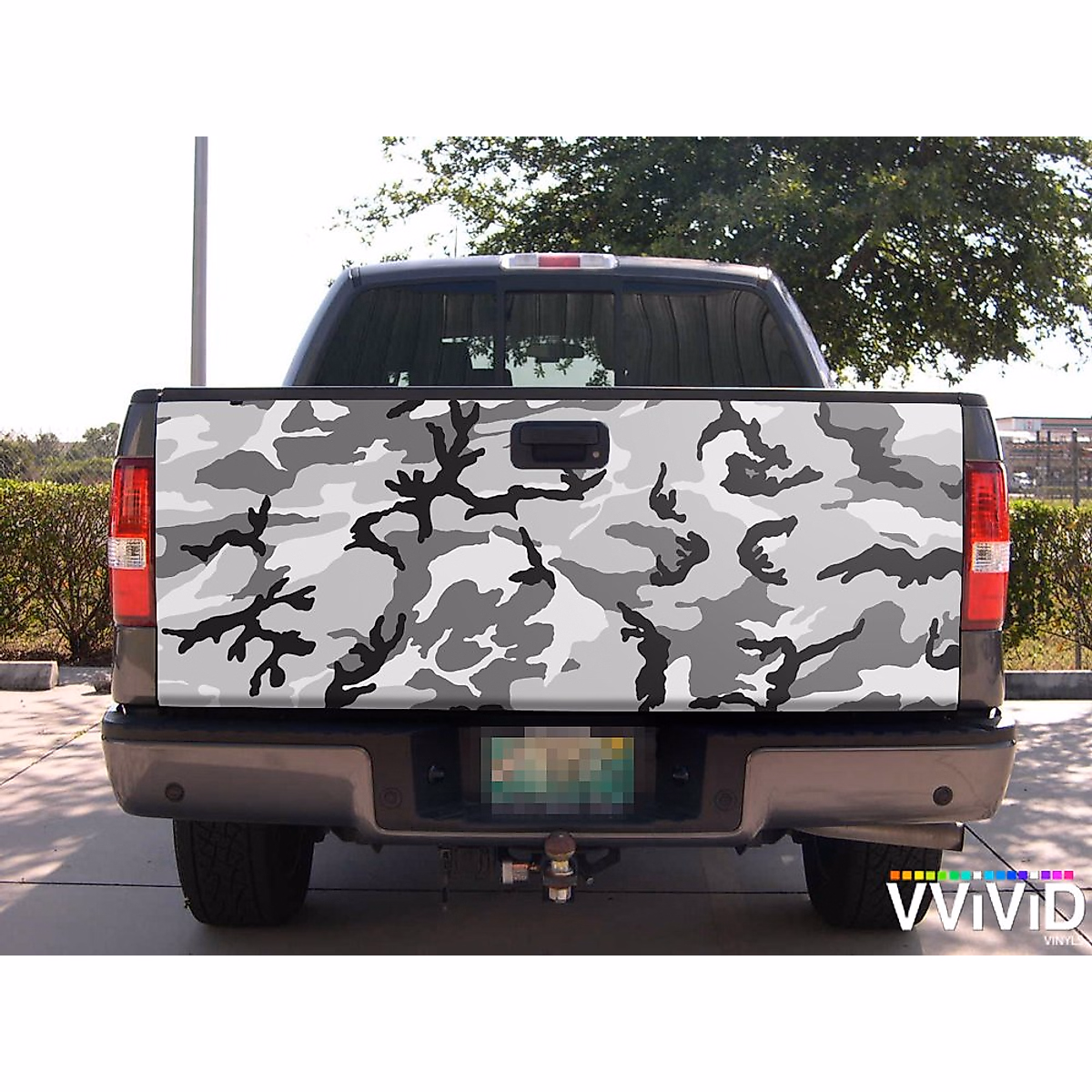 VViViD Vinyl Camouflage Pattern Wrap Air-Release Adhesive Film Sheets (1ft x 5ft, Snow Camo)
