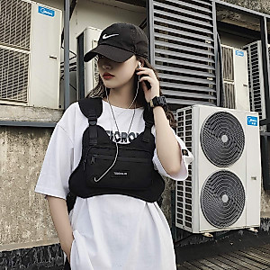 Chest Rig Bag For Men Women Fashion Hiphop Running Pack Pouch Holster Black