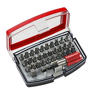 Kwb Bit-Set Bitbox with Bit Holder - 32 Pieces Incl. 44652 Inch Hexagonal Shank According to ISO 1173 and C 44626 Form