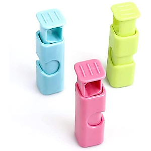 PULABO 1 Pack of 4 Pieces Food Sealing Clips, Bread Bag Clips Superior Locking Type Bag Clip, Pocket Sealing Clamp for Food, Bread Bag Popular