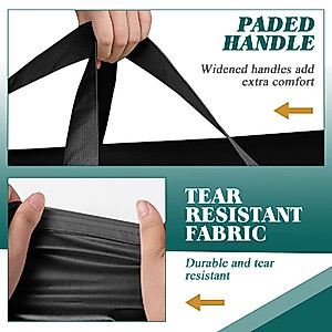 Outdoor Cushion Storage Bag Waterproof Outdoor Cushion Storage Bag 68" L x 30" W x 20" H Large Patio furniture Cushion Storage Bag with Handle and Zipper (Black, 1 Pack)