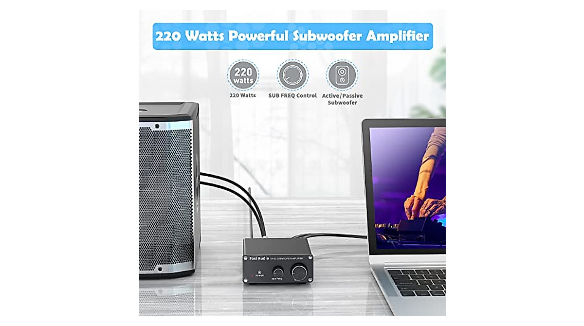 Fosi Audio TP-02 220W Subwoofer Amplifier - Boost Your Bass