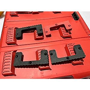 NyVoozy Milwaukee Packout Cleats, 16PCS Cleat 'n' Feet Cleats Compatible with Milwaukee Packout System, MountTool Box Storage System Anywhere (Red)