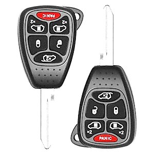 Car Keyless Entry Remote Keys Replacement fit for Chrysler Town and Country Dodge Caravan/Grand Caravan 2004 2005 2006 2007 (P/N: M3N5WY72XX) Set of 2
