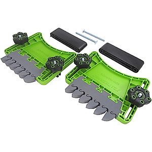 BOW Products FeatherDUO FP3 - Featherboard for Table Saws, Router Tables and Band Saws - Stackable Feather Board with EVA Feathers for Taller Material Feeds - Woodworking Tools and Safety Accessories