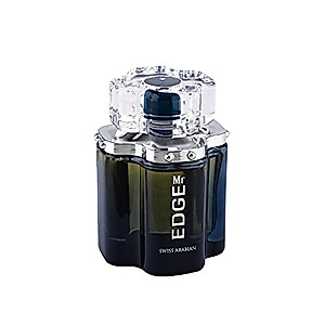 Swiss Arabian Mr EDGE - Luxury Products From Dubai - Long Lasting, Addictive Personal EDP Spray Fragrance - Seductive Signature Aroma - 3.4 Oz