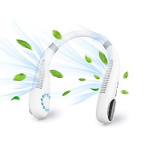 Neck Fan, Bladeless Neck Fan, Portable Fan Rechargeable, Personal Fan, Hands Free 3 Speeds 4000mAh USB, Adjustable Hanging Neck Fan, Training, Travel, Office, Outdoor Wearable Neck Fan For Women & Men