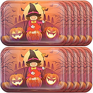 Halloween Serving Trays | 10 Pcs Plastic Spooky Gnome Snack Trays | Snack Trays Halloween Party | Halloween Decorations Chip Trays | Halloween Gnomes Plastic Trays | Reusable Halloween Trays |Anapoliz