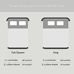 Hyde Lane Farmhouse Bedding Comforter Sets King, Ivory Boho Bed Set ,Cotton Top with Modern Neutral Style Clipped Jacquard Stripes, 3-Pieces Including Matching Pillow Shams (104x90 Inches)