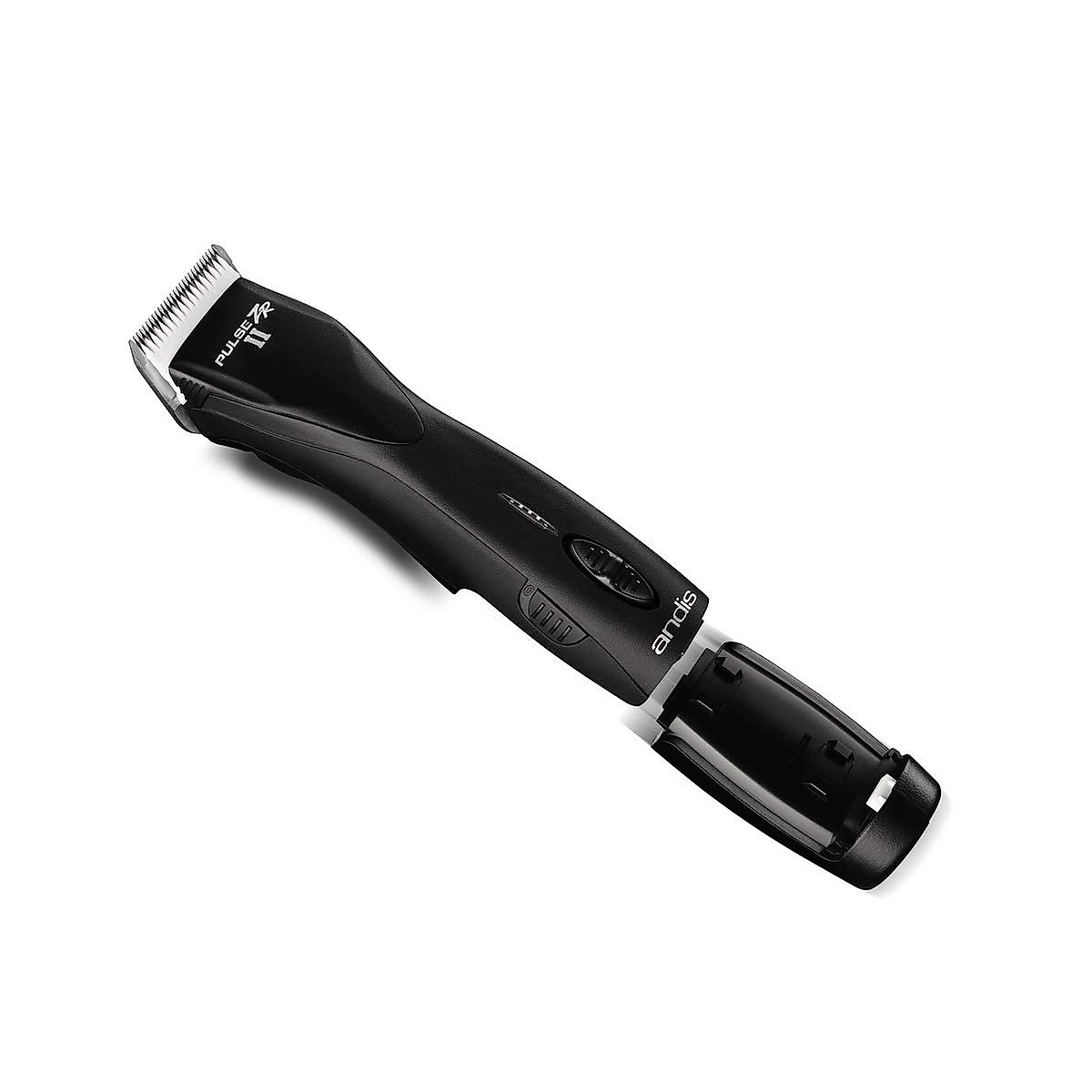 Andis Pulse Zr II 5-Speed Detachable Blade Clipper, Cordless, Removable Lithium Ion Battery - Black, dogs