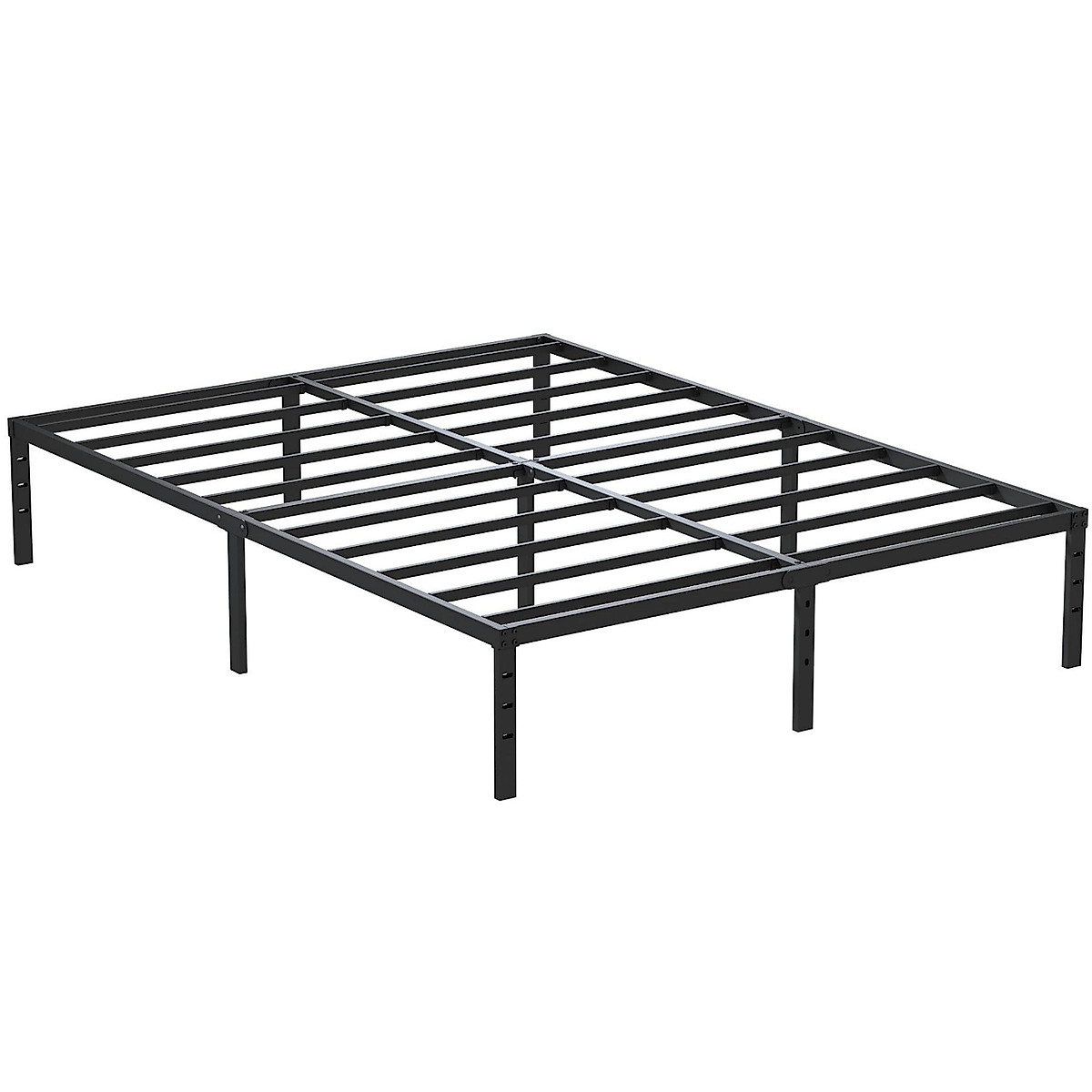 Maenizi 14 Inch Full Size Bed Frame No Box Spring Needed, Heavy Duty Metal Platform Bed Frame Full Support Up to 3000 lbs, Easy Assembly, Noise Free, Black