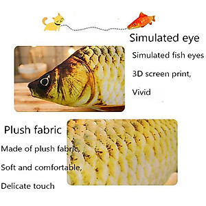 OUKEYI 31inch Giant 3D Soft Fish Cushion Pillow Carp Plush Pillow Stuffed Toy Throw Pillow for Home Decoration Gift Kids Pillow Stuffed Animal Toy