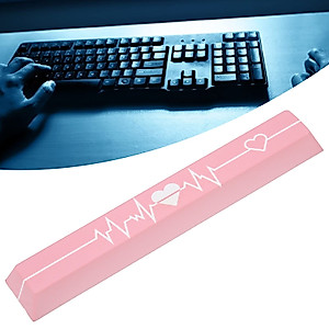 Archuu Heartbeat Cutesy Spacebar Keycaps,PBT Cute Cartoon DIY Mechanical Gaming Keyboards Keycaps, Gaming Keycaps,Keyboard Replacement Accessories