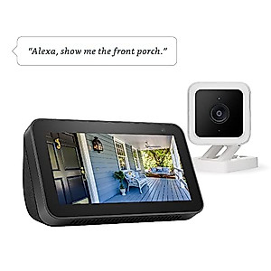 Echo Show 5 (2nd Gen, 2021 release) | Smart display with Alexa and 2 MP camera | Charcoal | with Wyze Cam V3