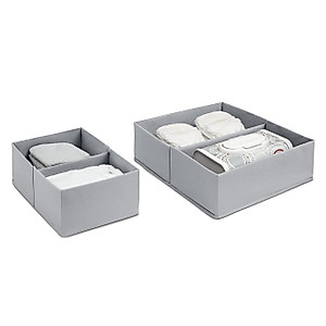 Delta Children Serta 7-Piece Essential Changing Table Set - Newborn Baby Gift Set for Boys and Girls – Includes Changing Pad, Plush Changing Pad Cover, 3 Changing Pad Liners and 2 Storage Bins, Grey