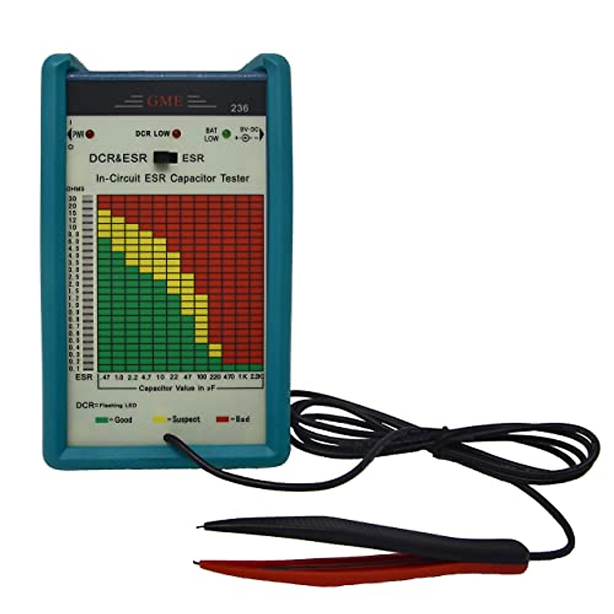 GME Professional in Circuit ESR Capacitor Tester, Capacitance Meter, Designed and Engineered in the USA