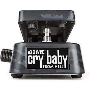 Briskdrop Dunlop DB01B Dime Crybaby From Hell Wah Pedal with 2 Patch Cables and Snark Tuner (db01b-snark)