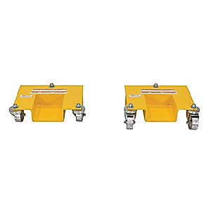 Vestil PRRJ-Dol Pallet Rack Lifting Dollies (Pack of 2),Yellow