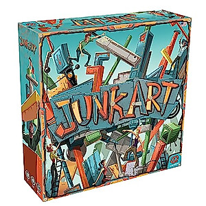 Junk Art Board Game (3rd Edition) - Creative Dexterity and Stacking Game with Over 10 Game Modes! Strategy Game for Kids & Adults, Ages 8+, 2-6 Players, 30 Minute Playtime, Made by Pretzel Games,