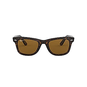 Ray-Ban unisex adult RB2140 Original Wayfarer Polarized Sunglasses, Tortoise/Brown Polarized, 50 mm US