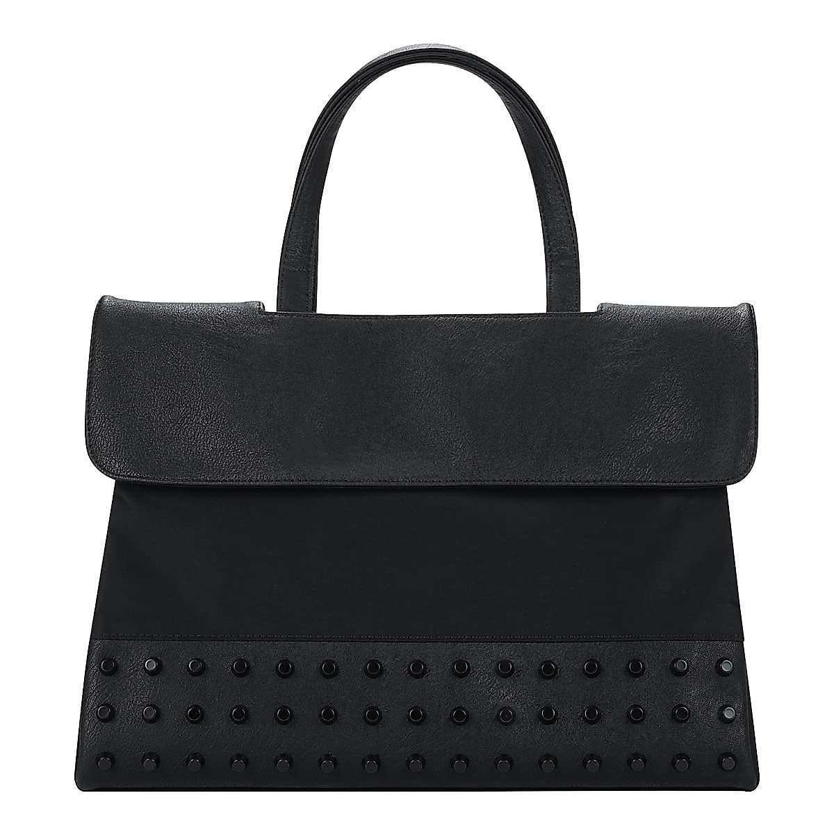 KWANI Black Studs Ladies Women's Tote Bag Shoulder Bag for Travel Daily Bags (Small)