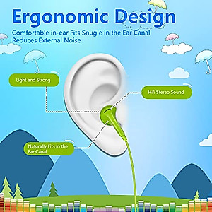 ZXQZYM Bulk Earbuds Headphones 50 Packs for Classroom Kids,Wholesale Multi Colored Earphones Earbuds Headphones Bulk Individually Bagged for Students School Library Museums Hospitals Hotels