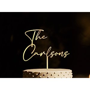 Personalized Rustic Mr&Mrs Cursive Cake topper, Custom Calligraphy wording Cake topper