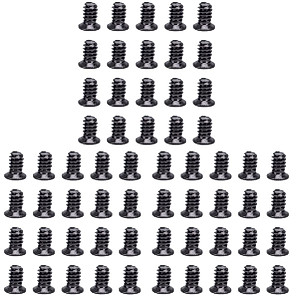KOMBIUDA 300 PCS Flat Head Screw Hard Disk Tray Computer Computer Supply Chassis Screw for Hard Drive Black Nickel Accessories 3. 5- inch HDD Screw Short Hair Various Screw hot swap