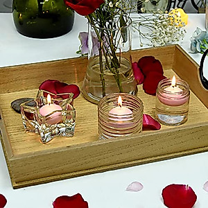 Zest Candle 24-Piece Floating Candles, 1.75-Inch, Pink