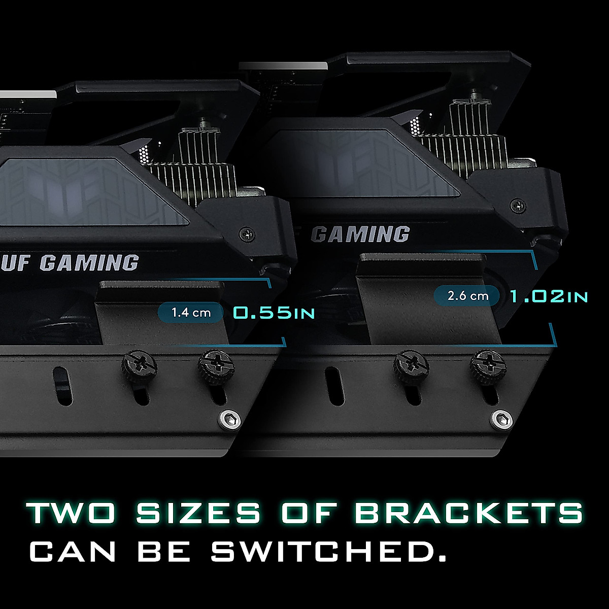 EZDIY-FAB GPU Holder Brace Graphics Card GPU Support Video Card Holder Bracket, Video Card Sag Holder/Holster Bracket Support RX6700,RTX3090- 309EZ-Black